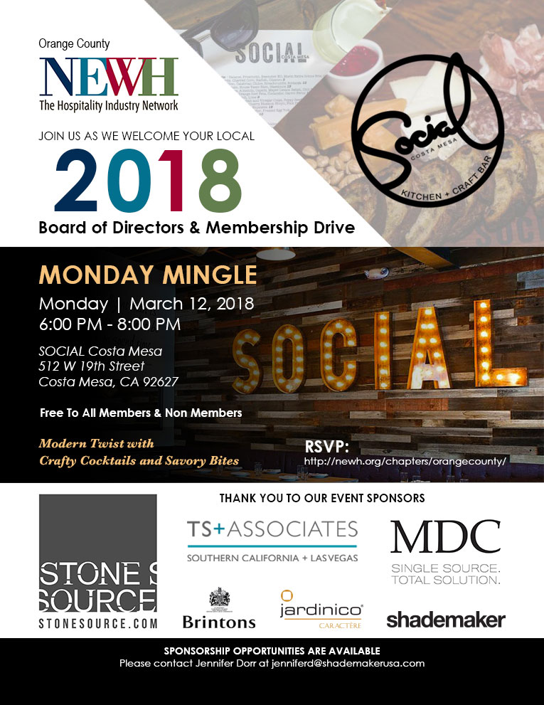 Orange County Region NEWH Monday Mingle - NEWH